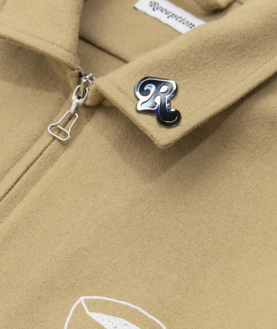 Norse Store | Shipping Worldwide - Reception Enamel Pin Inox - silver