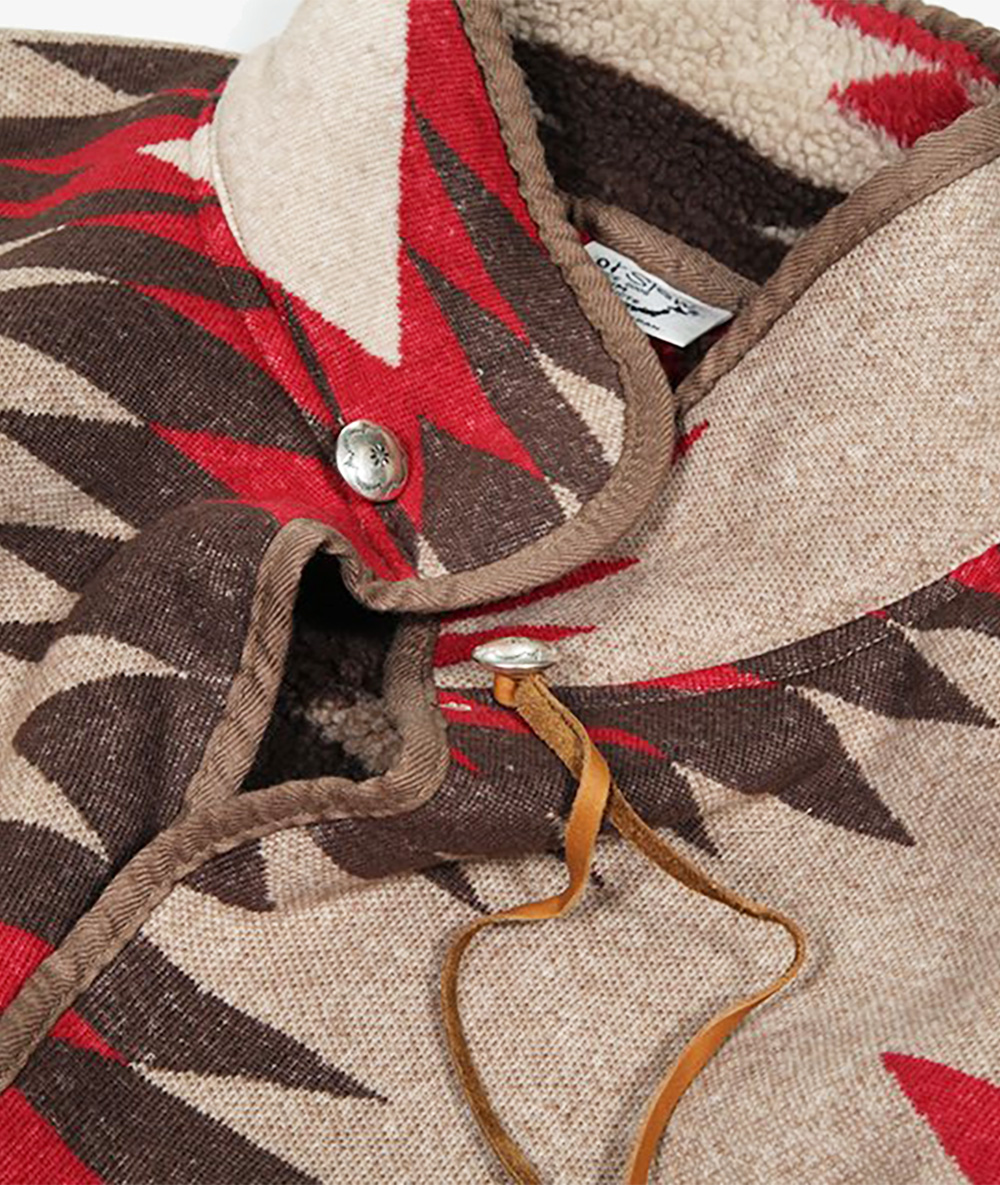 Norse Store | Shipping Worldwide - orSlow Navajo Boa Fleece Poncho - Navajo Norse Store | Shipping Worldwide - orSlow Navajo Boa Fleece Poncho - Navajo