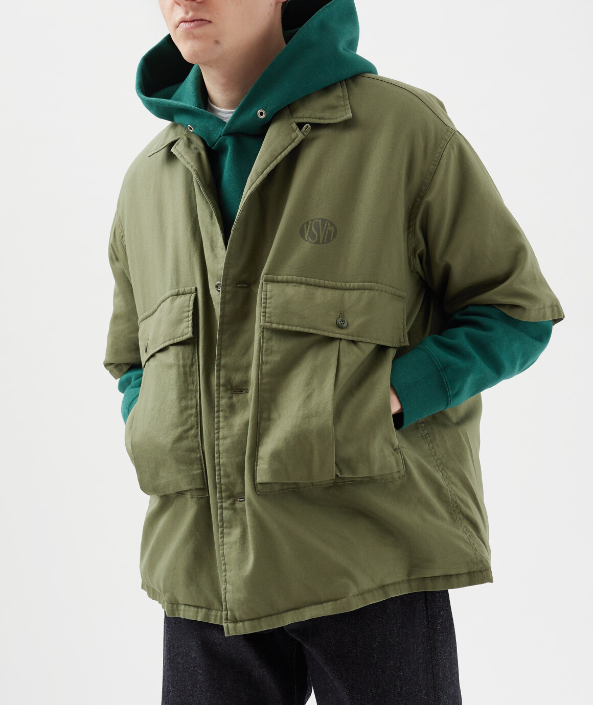 Norse Store | Shipping Worldwide - Visvim CORNET DOWN SHIRT S/S - Olive