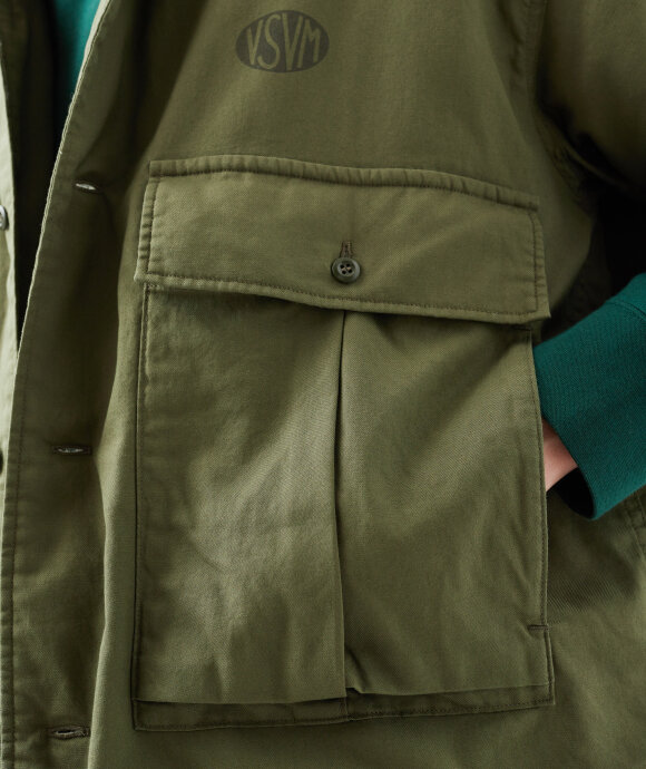 Norse Store | Shipping Worldwide - Visvim CORNET DOWN SHIRT S/S - Olive